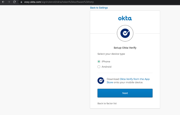 ⚙️ How to configure Okta Verify on iOS or Android